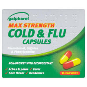 Galpharm Day & Night Max Strength Cold & Flu Relief 16 Capsules - GB ...